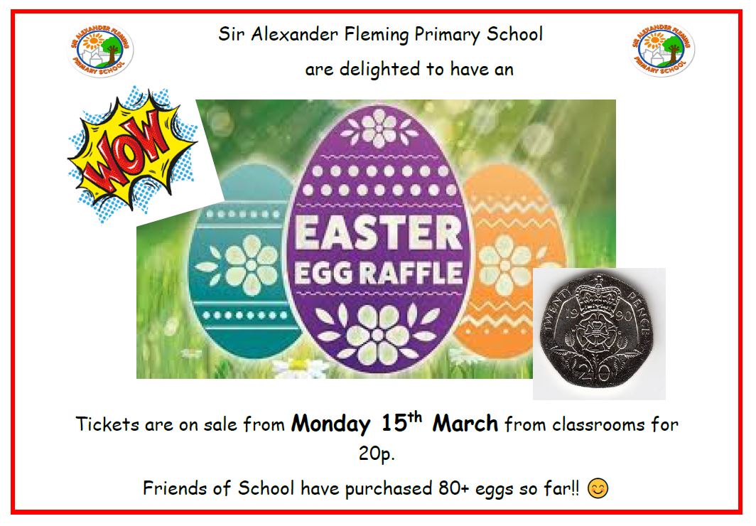 Easter Egg Raffle – Sir Alexander Fleming Primary School