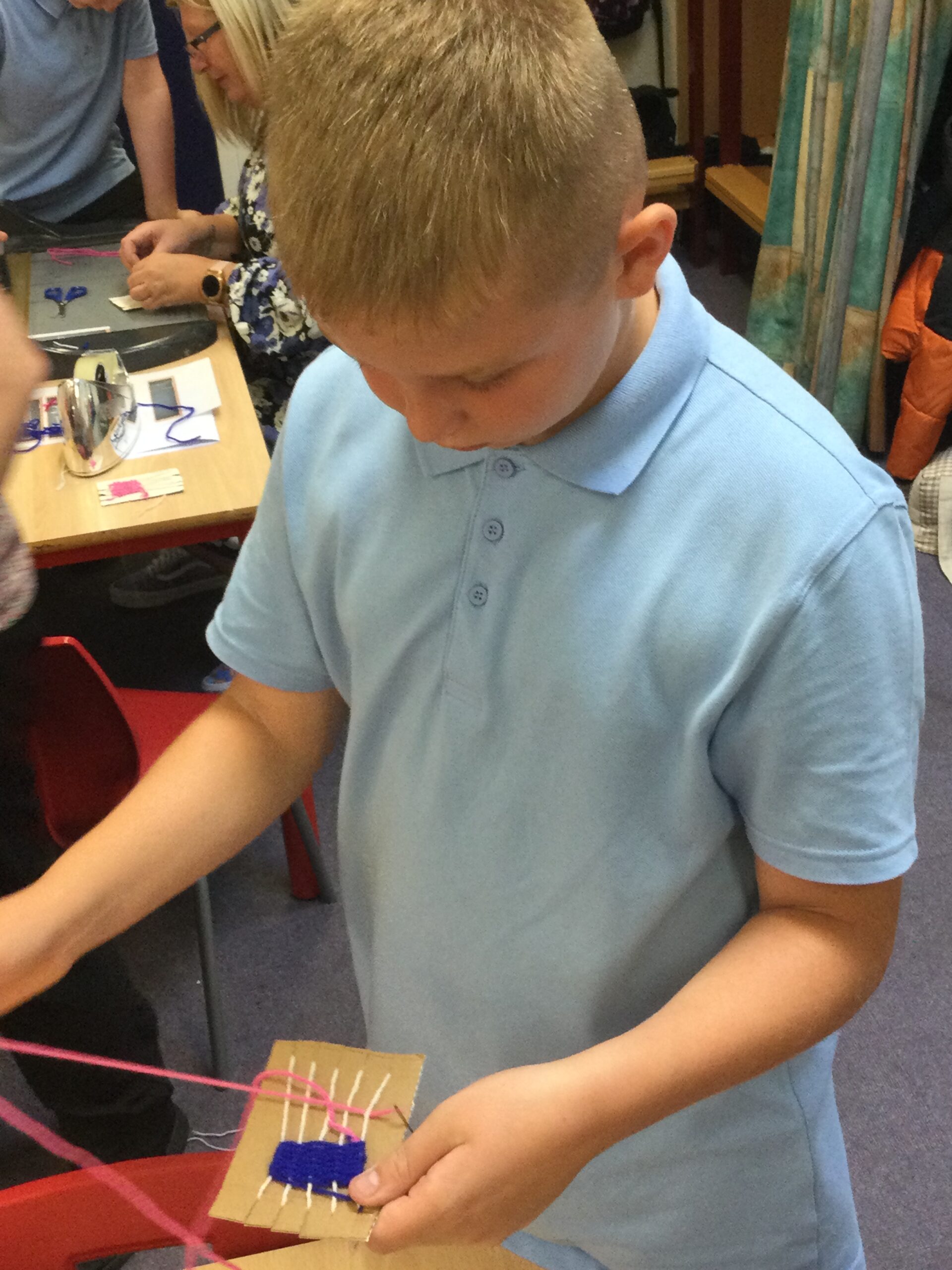 Anglo-Saxon weaving – Sir Alexander Fleming Primary School