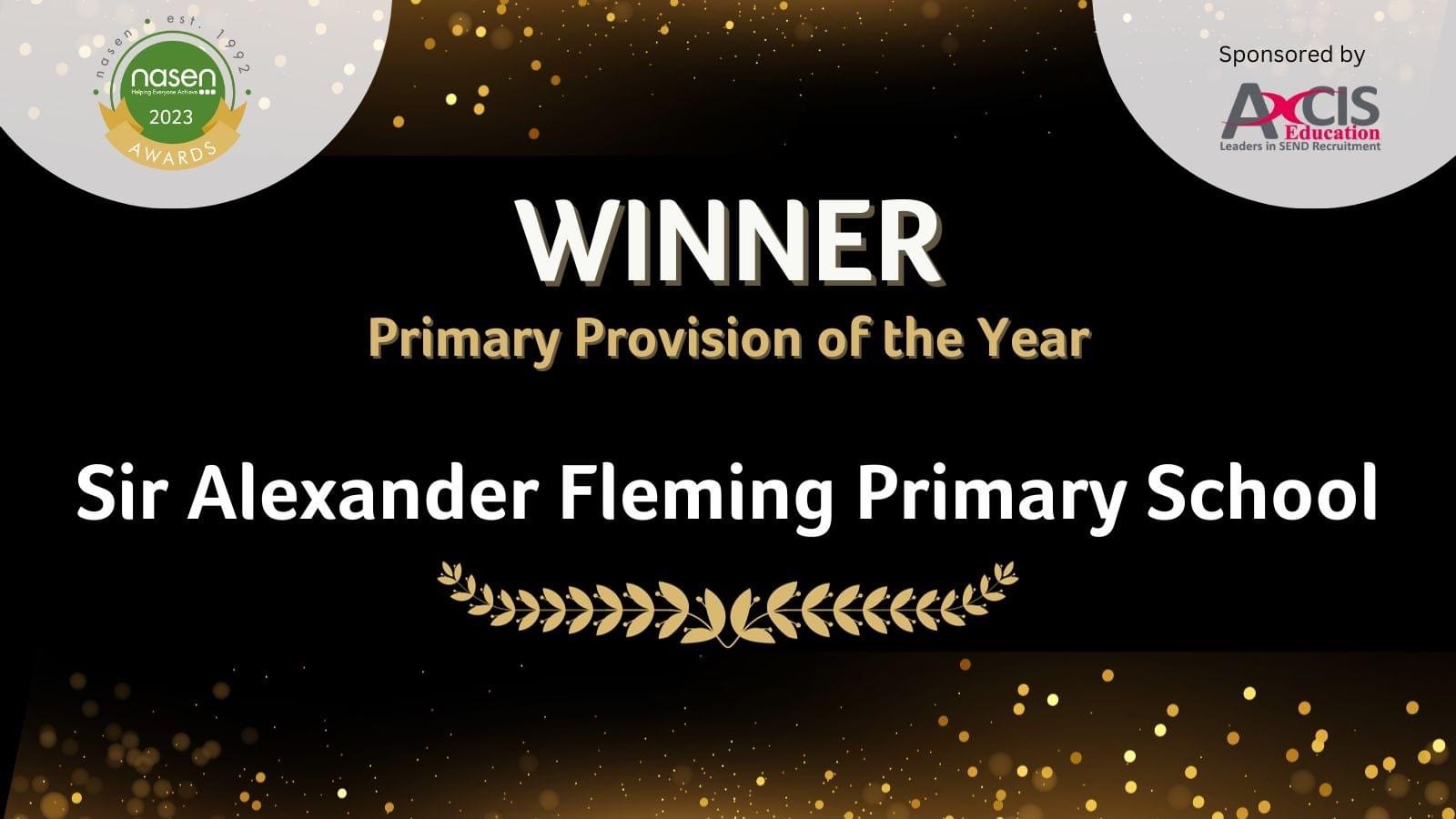 We are winners – Sir Alexander Fleming Primary School